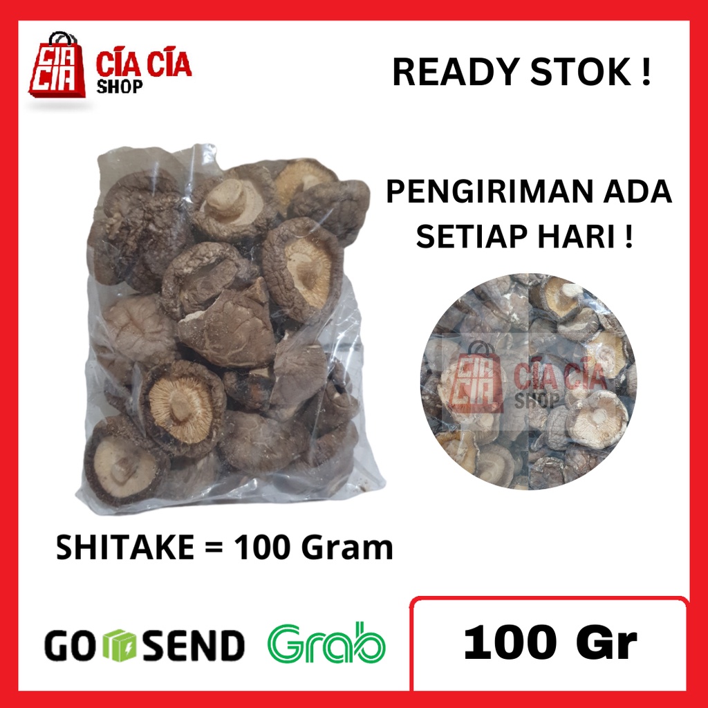 Jual Jamur Shitake Kering 100 gr PREMIUM Dried Shitake Mushroom Jamur Hioko Tongku Shianku ...