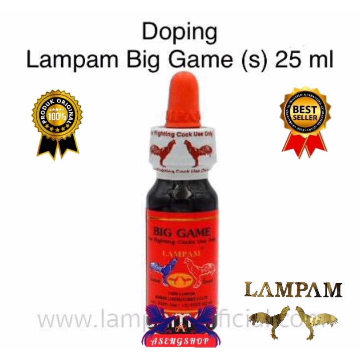 Jual Doping Lampam Big Game ( s ) 25 ml, original import Thailand ...