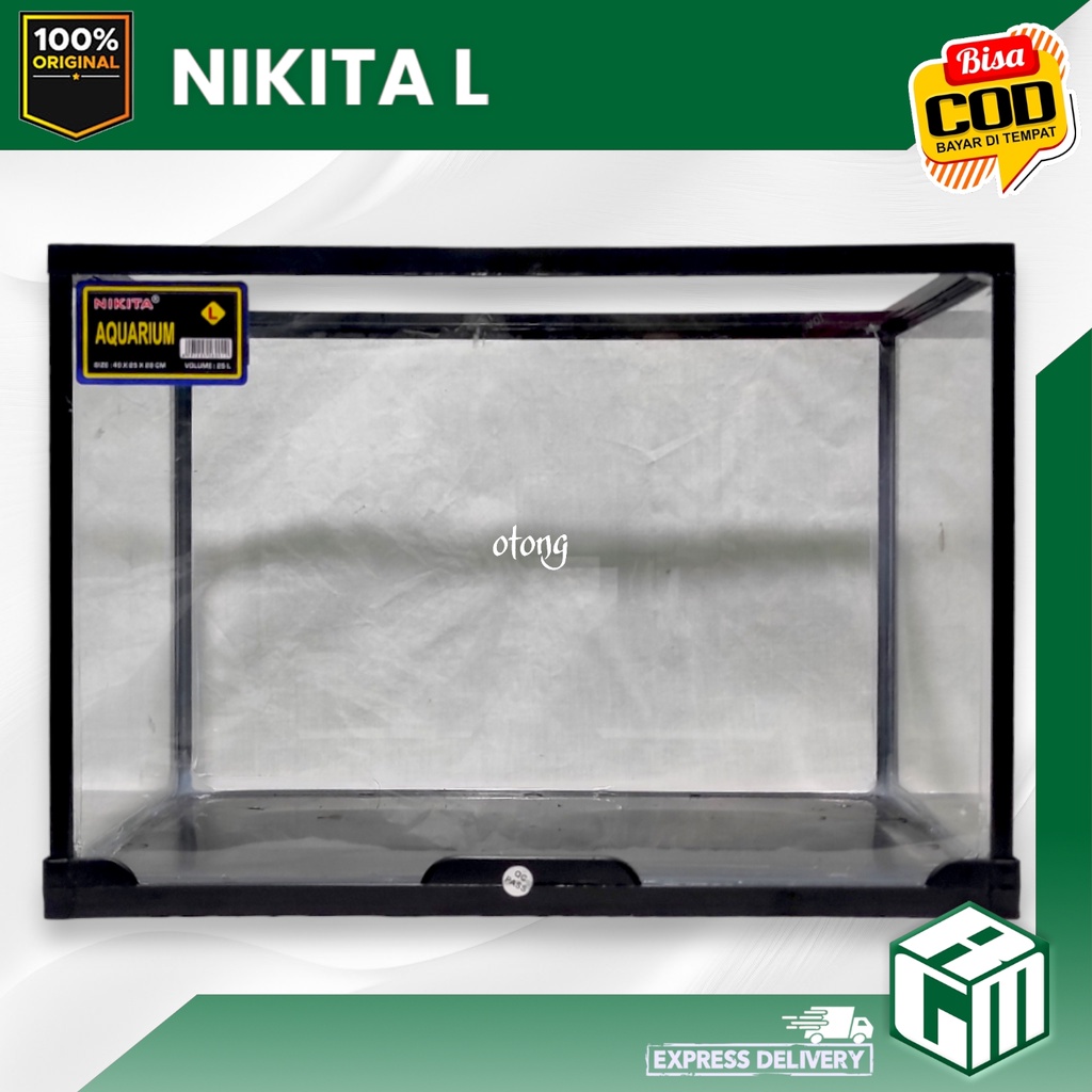 Jual NIKITA SIZE L LARGE BESAR AQUARIUM IKAN REPTIL HAMSTER AKRILIK TRISET | Shopee Indonesia