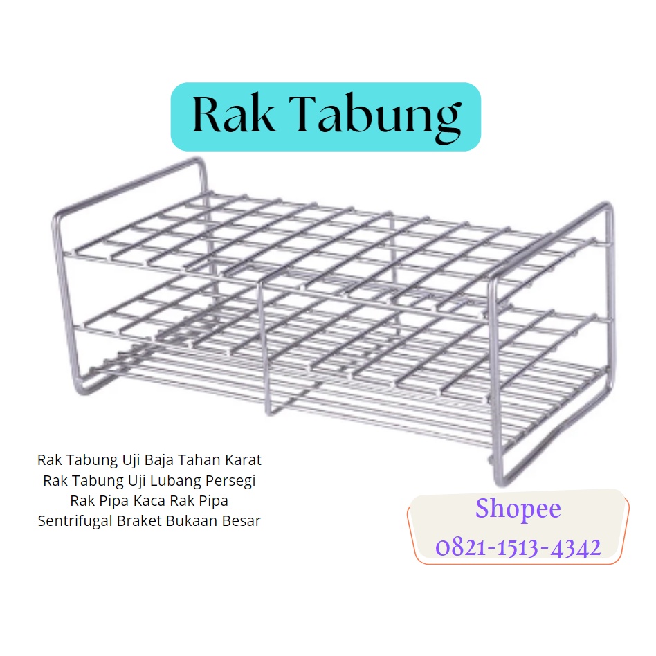 Jual Rak Tabung Uji Baja Tahan Karat Rak Tabung Uji Lubang Persegi Rak ...