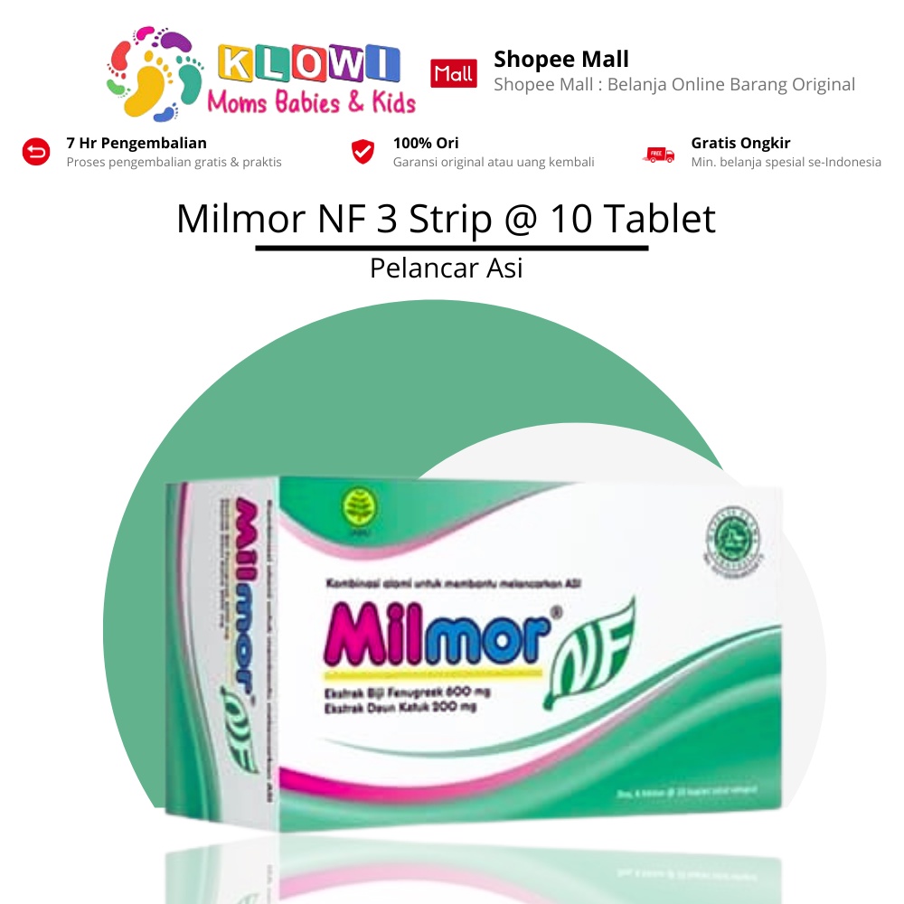 Jual Milmor Nf Pelancar Asi,Sari Katuk,Lancar Asi,Asi Booster - 3 X @1 ...