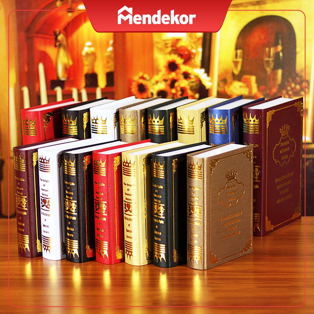 Jual BUKU KLASIK MOTIF pajangan properti foto dummy book buku palsu ...