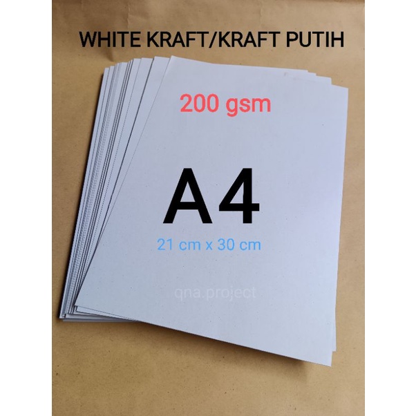 Jual KERTAS KRAFT A4 200 gsm | KETAS SAMSON A4 |KERTAS KRAFT PUTIH ...