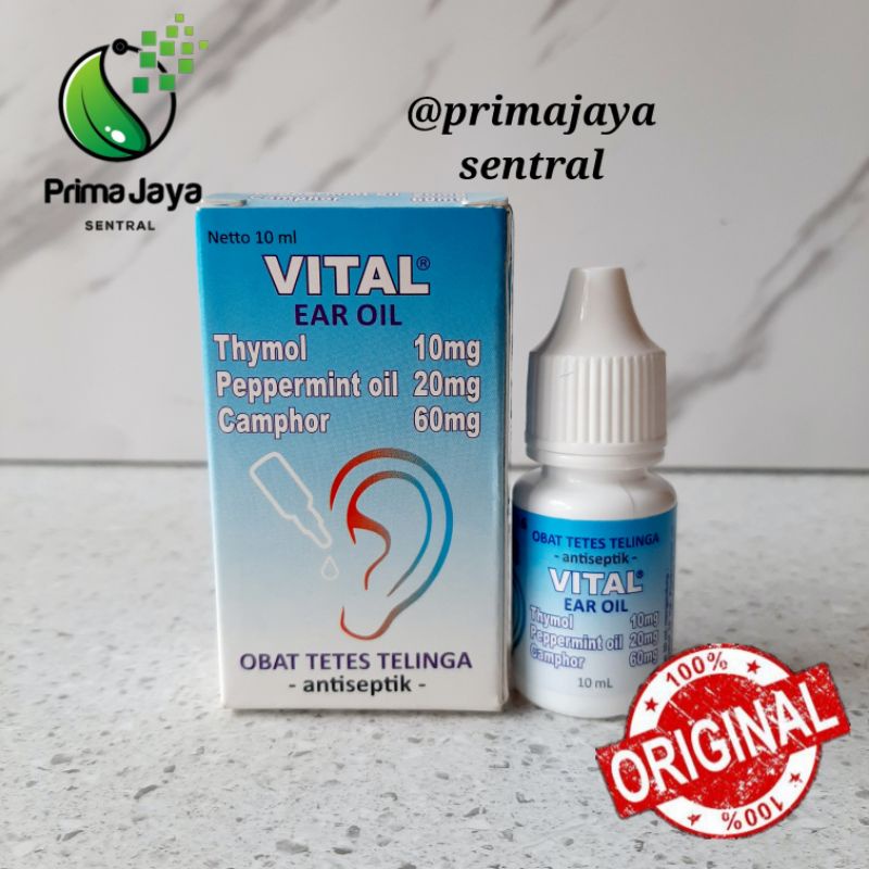 Jual VITAL EAR OIL / OBAT TETES TELINGA UNTUK IRITASI SAKIT BERDENGUNG ...