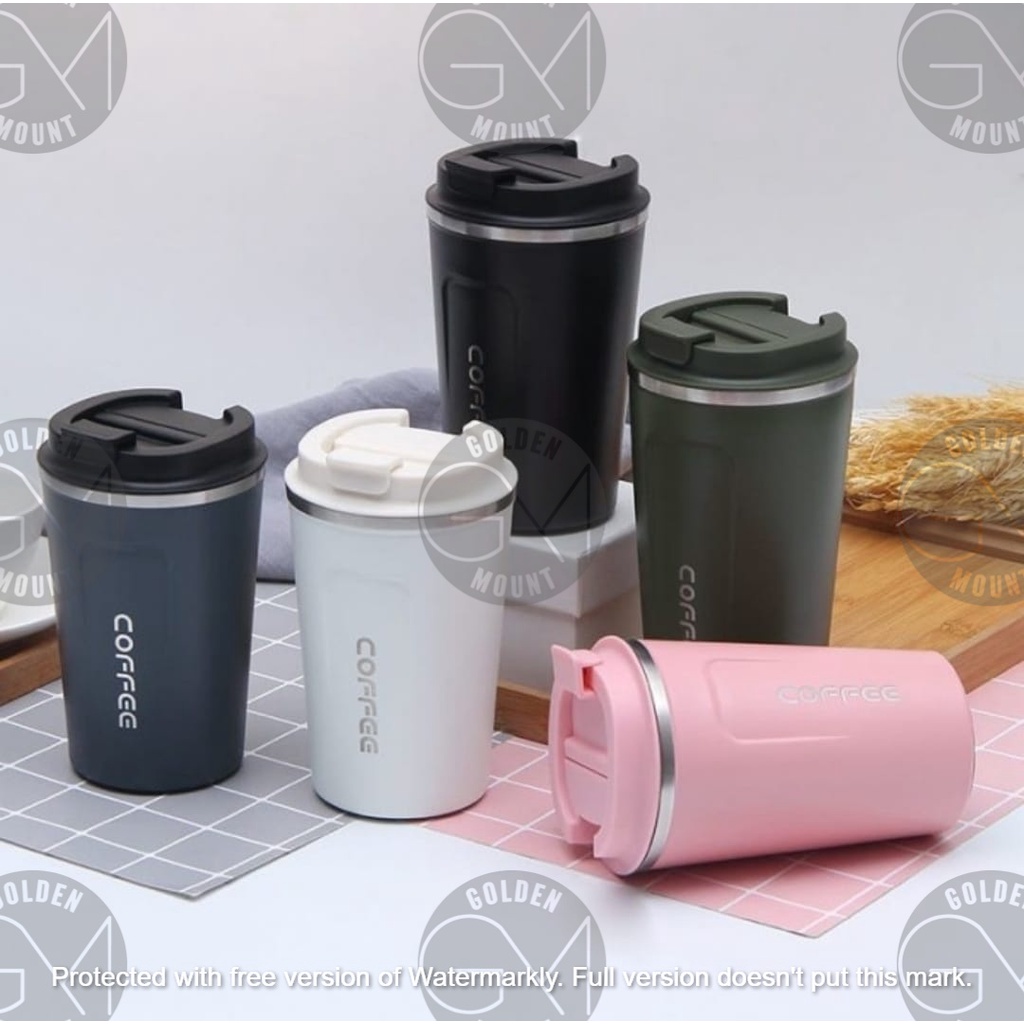Jual Termos Mug Coffee Stainless 380ml | Shopee Indonesia