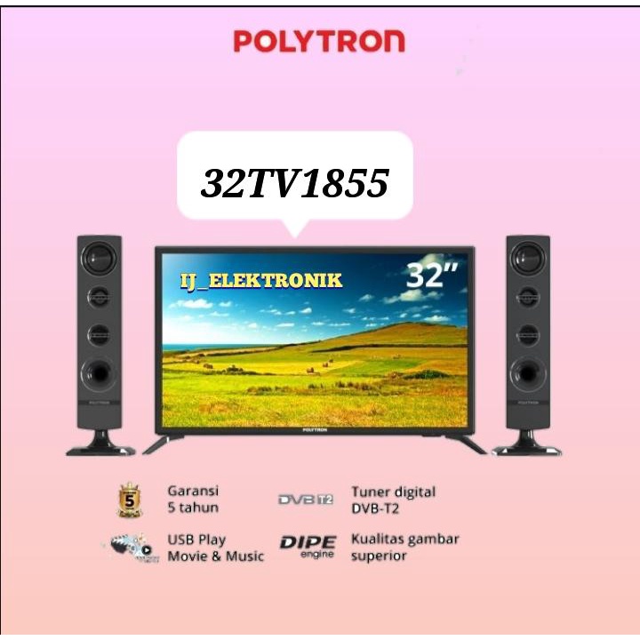 Jual Polytron LED Digital TV 32 Inch 32TV1855 ANDROID BOX | Shopee ...