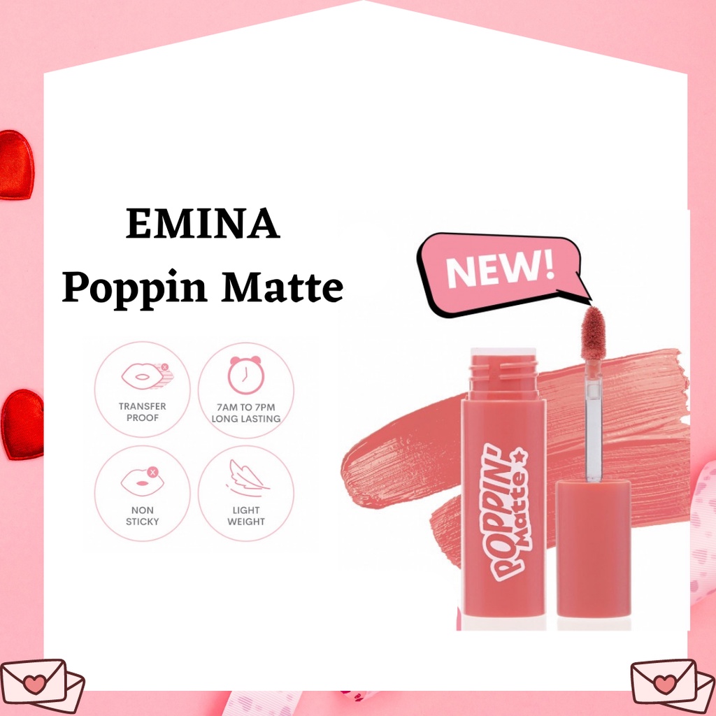 Jual Emina Poppin Matte 4.5g | Lip Cream | Shopee Indonesia