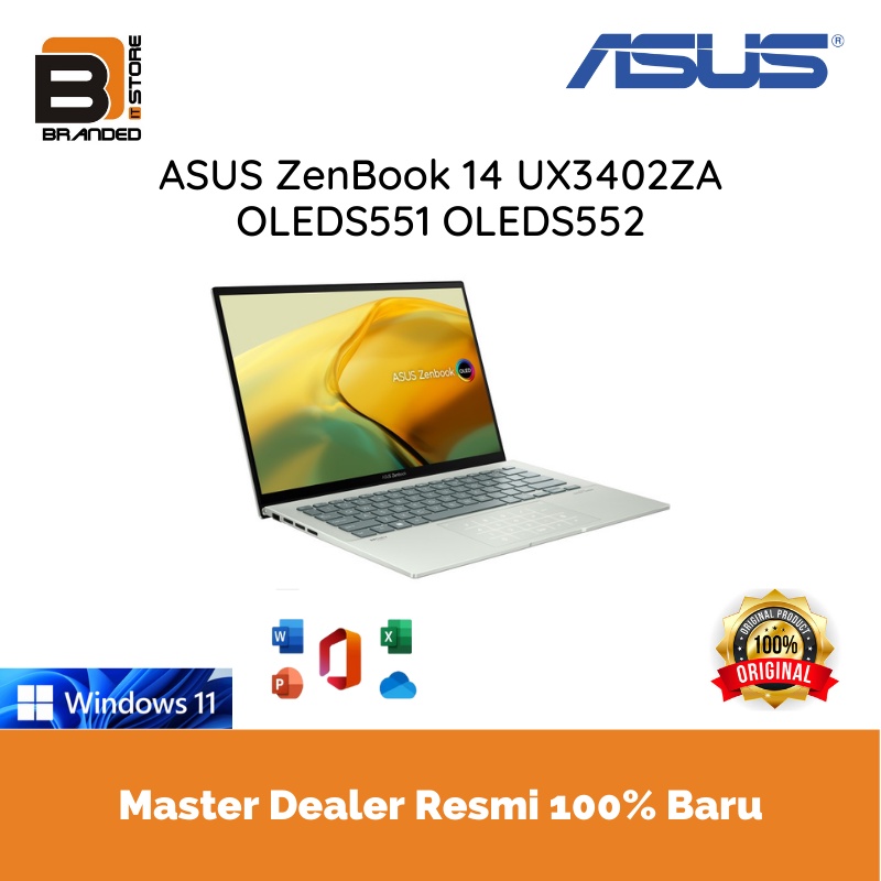 Jual ASUS ZenBook 14 UX3402ZA OLEDS551 I5 1240P 16GB 512GB OLED 2.8K ...