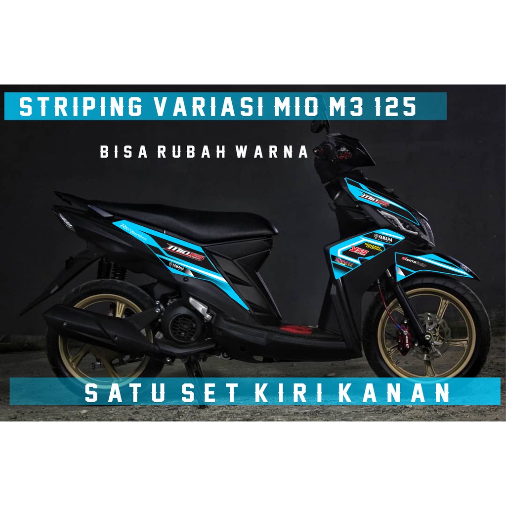 Jual STRIPING VARIASI YAMAHA MIO M3 125/TERBARU SIMPLE RACING STIKER ...