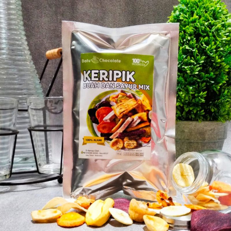 Jual Keripik Buah Apel Nangka dan sayur ( Isi: 200 Gram ) Oleh Oleh ...