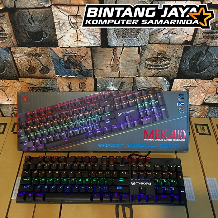 Jual Cyborg Keyboard Gaming Mechanical MEKA10 - Blue Switch | Shopee ...