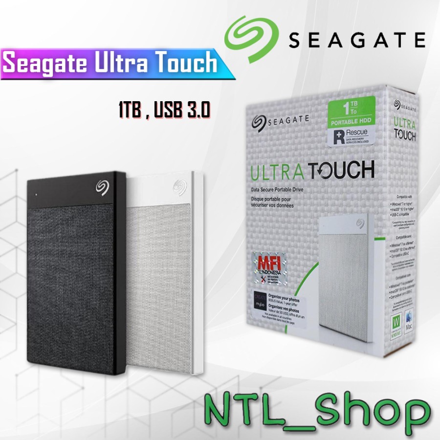 Jual Seagate Ultra Touch HDD Hardisk Eksternal 1 TB/ USB3.0 | Shopee ...