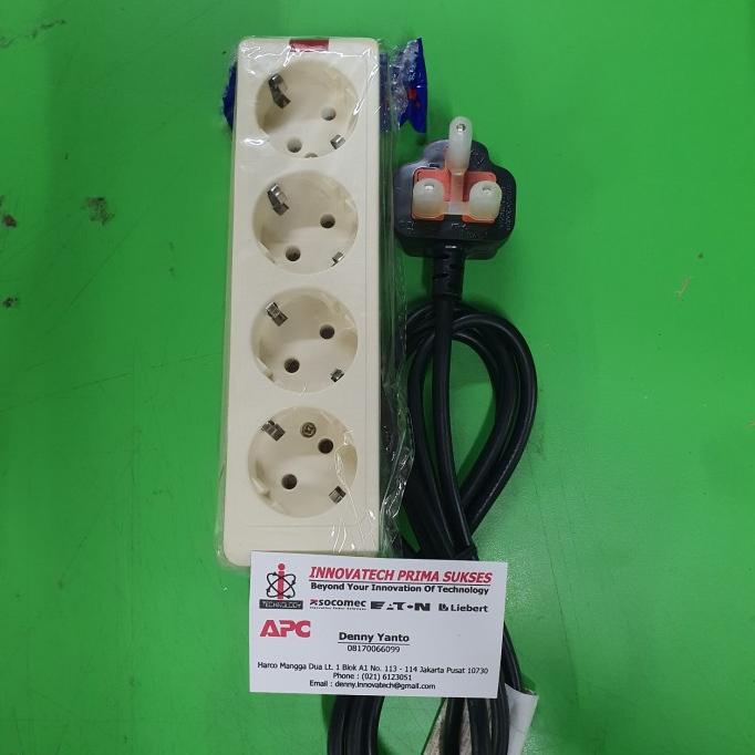 Jual Terlaris!! Terminal Colokan Listrik Stop Kontak 4 Soket Kaki 3 ...