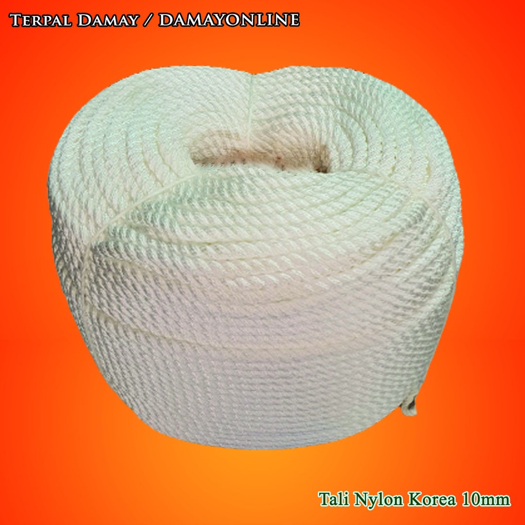 Jual Tali Tambang 10mm Putih Nylon Korea / Rol ( Harga Per Rol ...