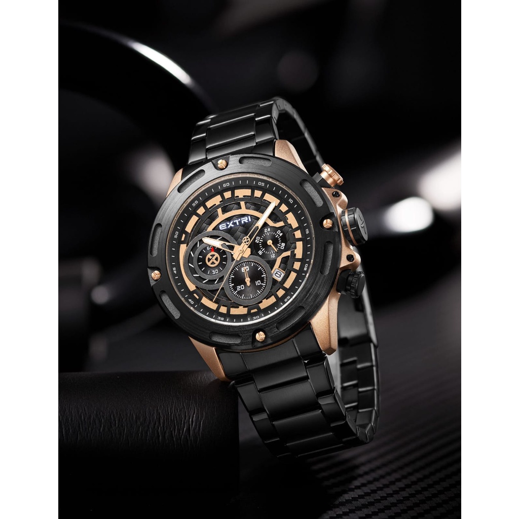 Jual Extri Watch Original X6052 Chronograph Bergaransi 1 Tahun | Shopee Indonesia