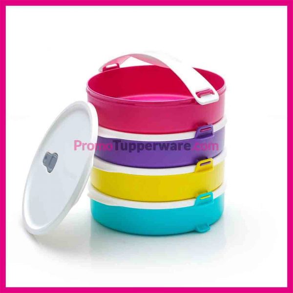Jual Click To Go Round Reheatable Rantang Tupperware | Shopee Indonesia