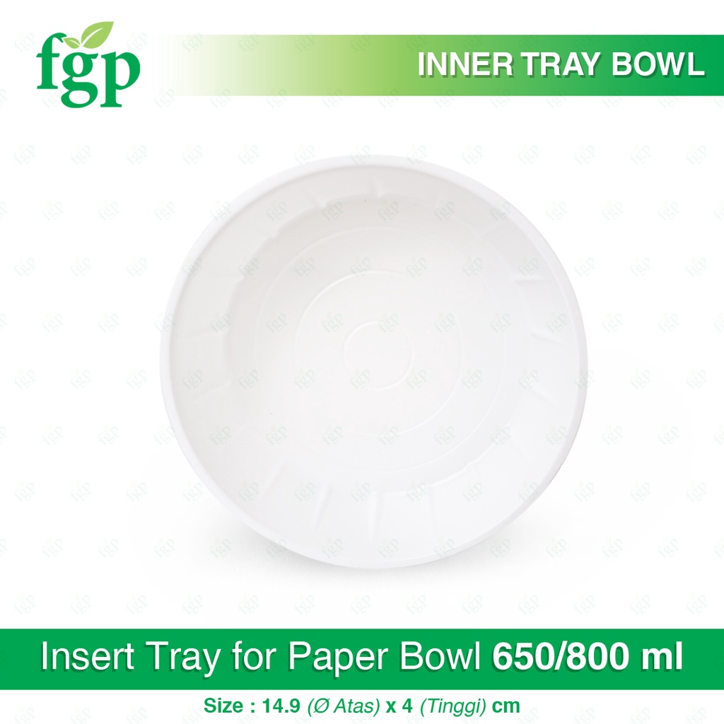 Jual Inner Tray Paper Bowl 650 atau 800 Ml Isi 50 Pcs | Shopee Indonesia