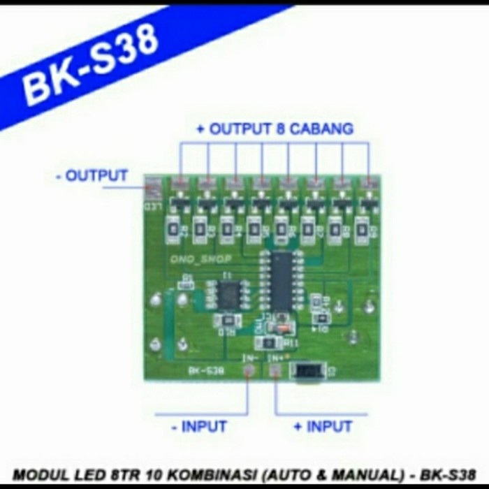 Jual Produk Terbaru Modul Bk S38 10Kombinasi Otomatis Dan Manual Dc 12V/24V | Shopee Indonesia