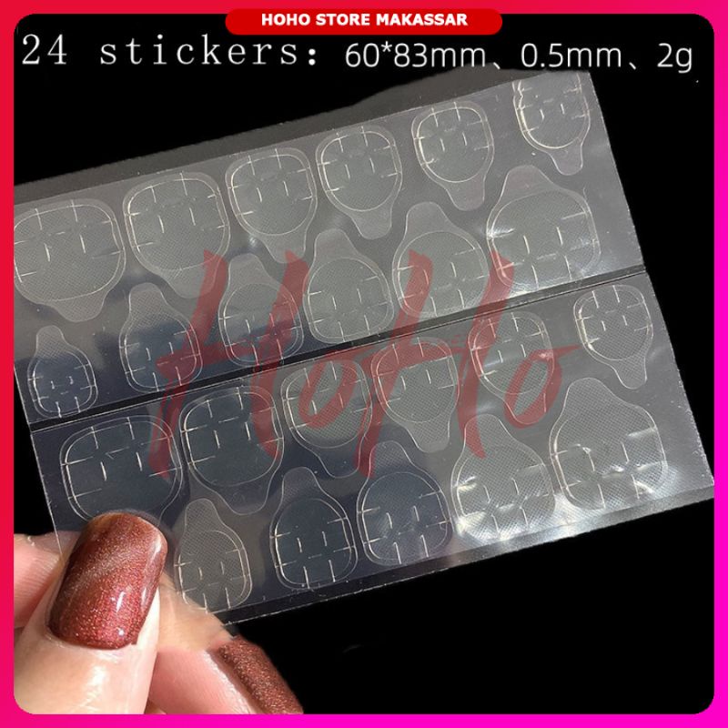 Jual Lem Kuku Palsu Isi 24pcs/set Sticker Lem Kuku - LKK1 | Shopee ...