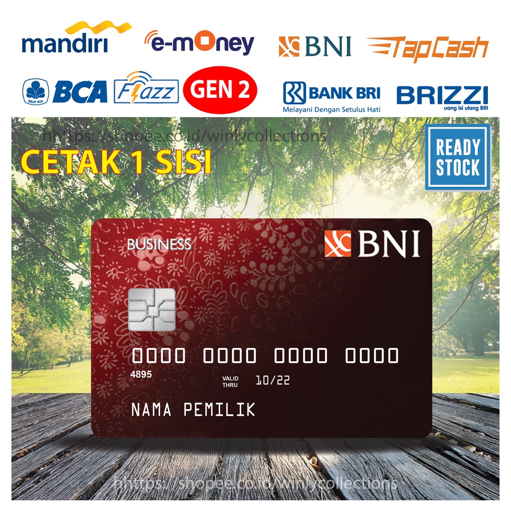 Jual EMONEY E TOLL DESAIN MOTIF BATIK MERAH HITAM CARD MASTER E MONEY ...