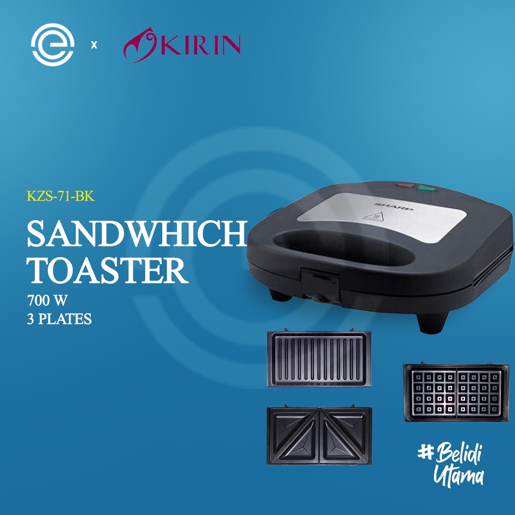 Jual SHARP Sandwich Toaster - KZS-71-BK | Shopee Indonesia