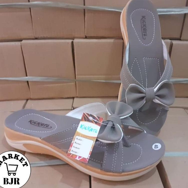 Jual SANDAL WANITA KICKERS WEDGES TRENDY / SENDAL PITA MODEL STAYLISH ...