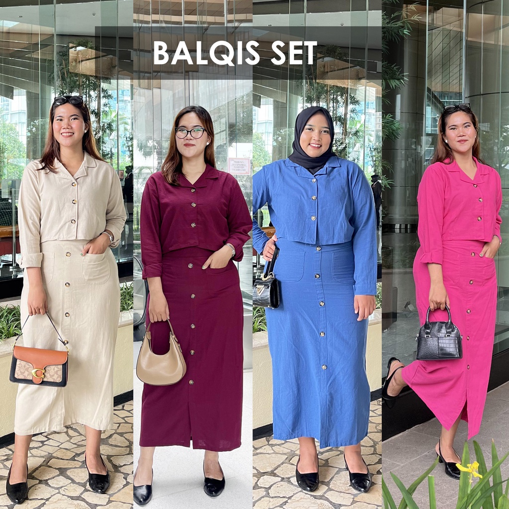 Jual Mokmok - Balqis Set | Bigsize JumboSize | Shopee Indonesia
