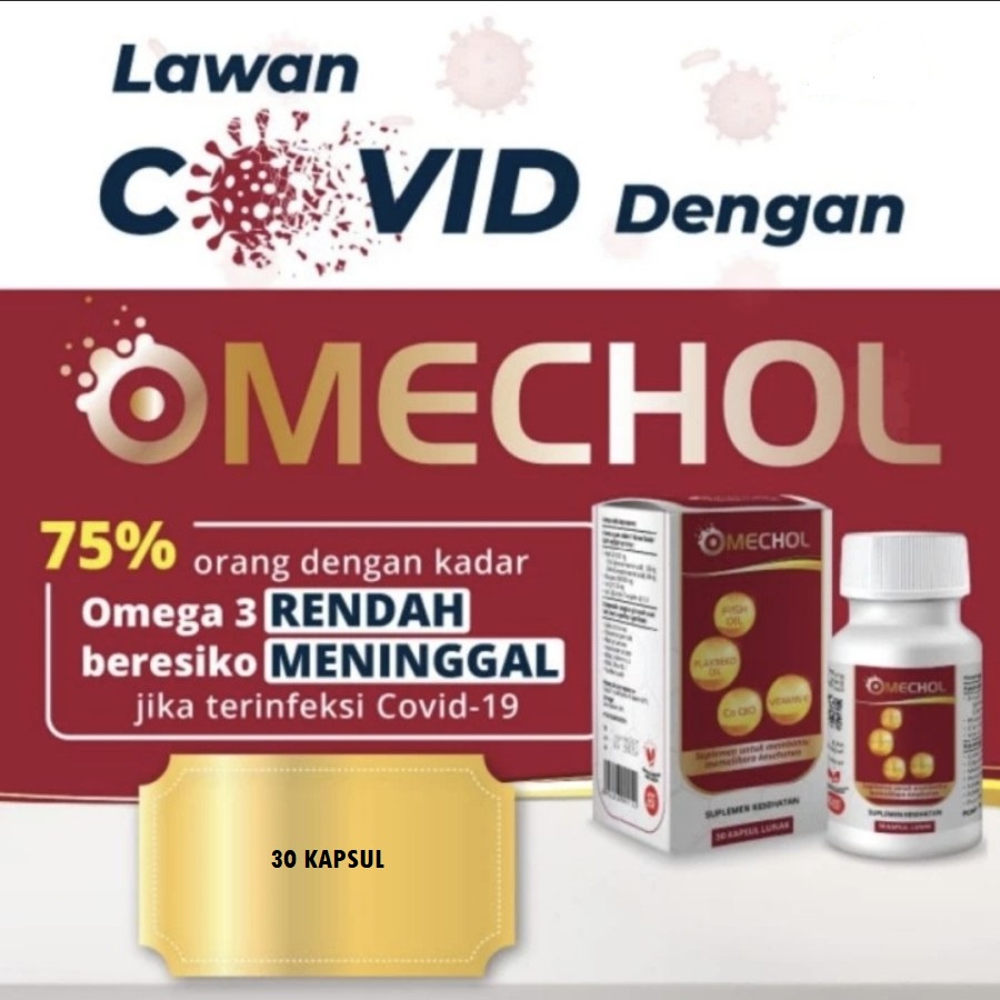 Jual Omechol Suplemen Kesehatan Mengandung Omega 3 plus COQ10 Untuk ...