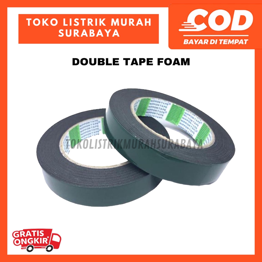 Jual DOUBLE TAPE FOAM/ ISOLASI BOLAK BALIK FOAM | Shopee Indonesia