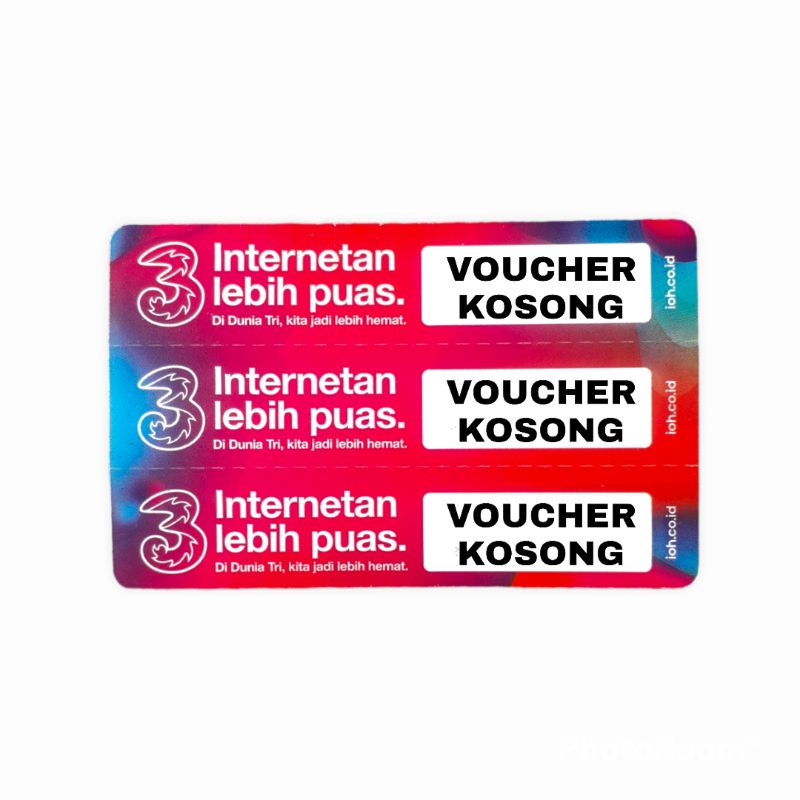 Jual Voucher Kosong/Zero TRI Three | Shopee Indonesia