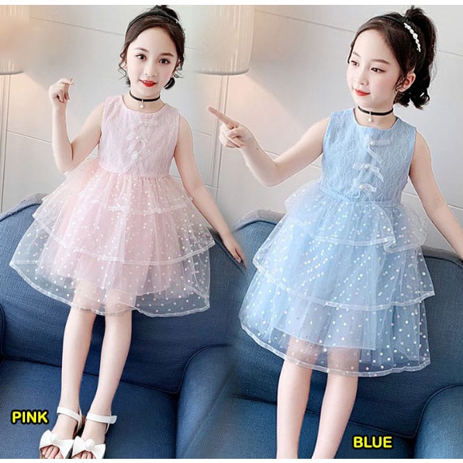 Jual Dress Anak Perempuan Feminine Polkadot Rample | Shopee Indonesia