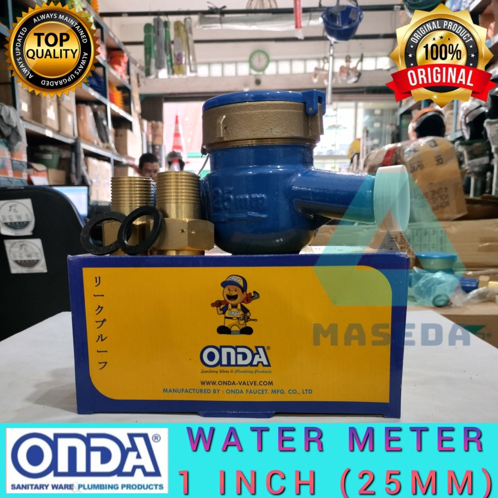 Jual Water meter Onda / meteran air Onda 1" inch PDAM | Shopee Indonesia