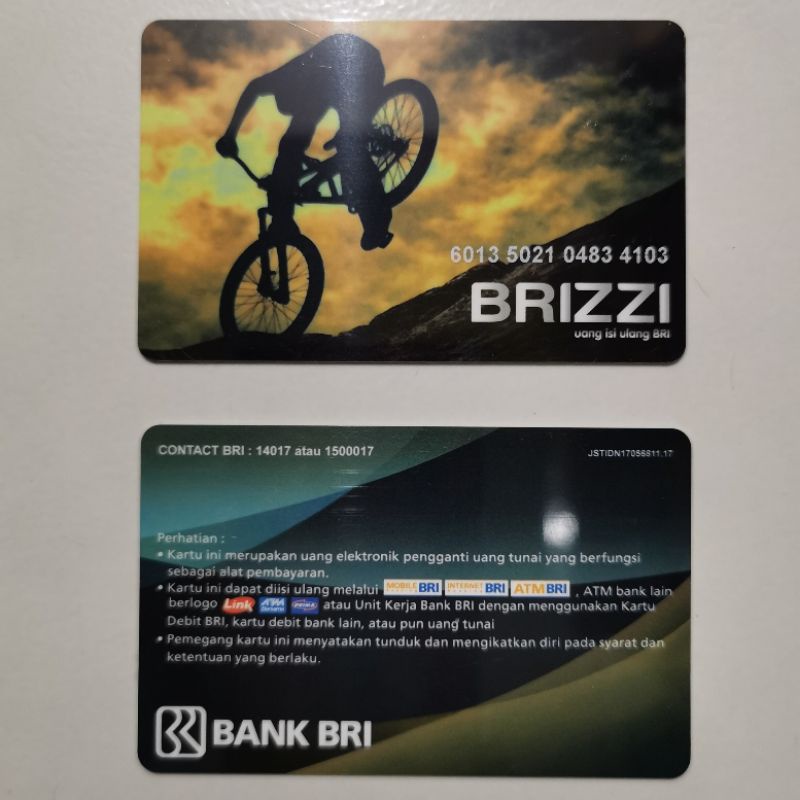 Jual Brizzi BRI Sald0 0 Kartu Elektronik Card Electronic E-Toll Kereta ...