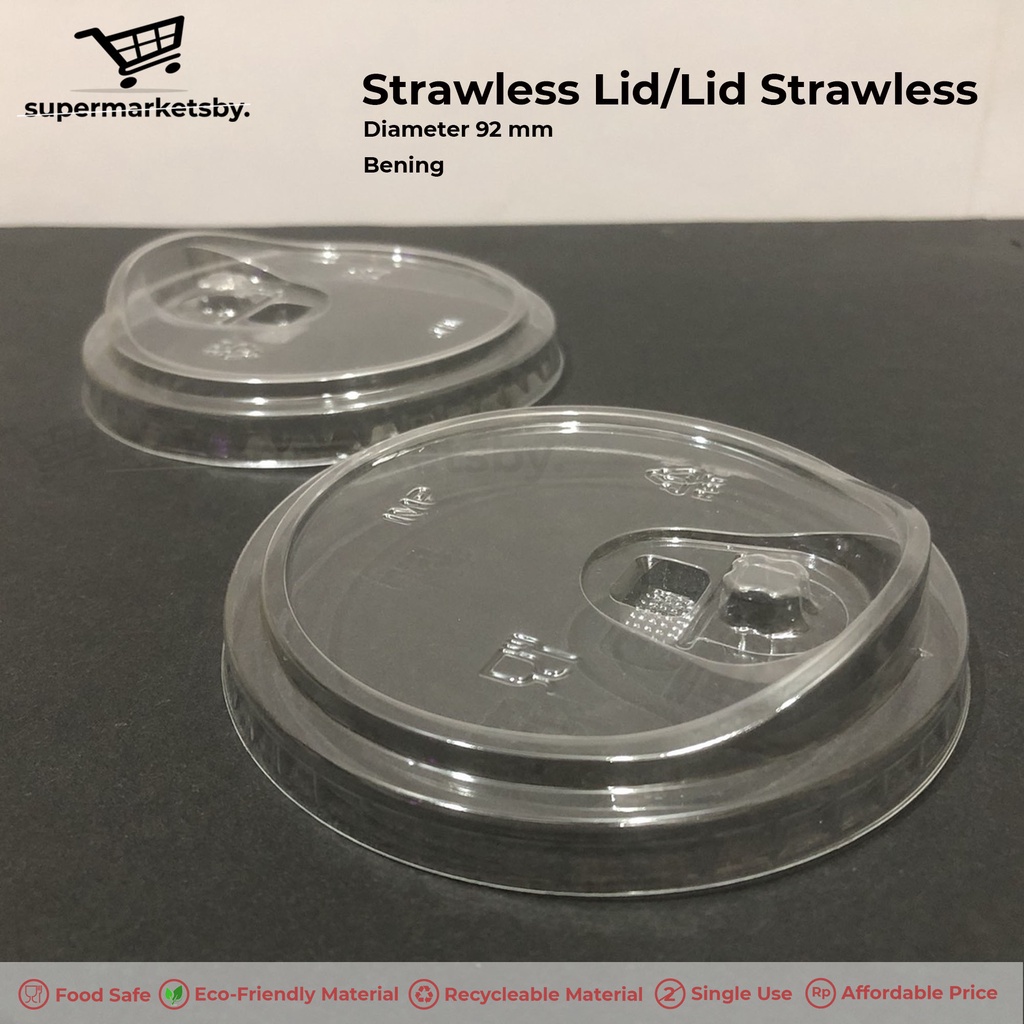 Jual Strawless Lid / Lid Strawless Gelas Plastik 92 mm | Shopee Indonesia