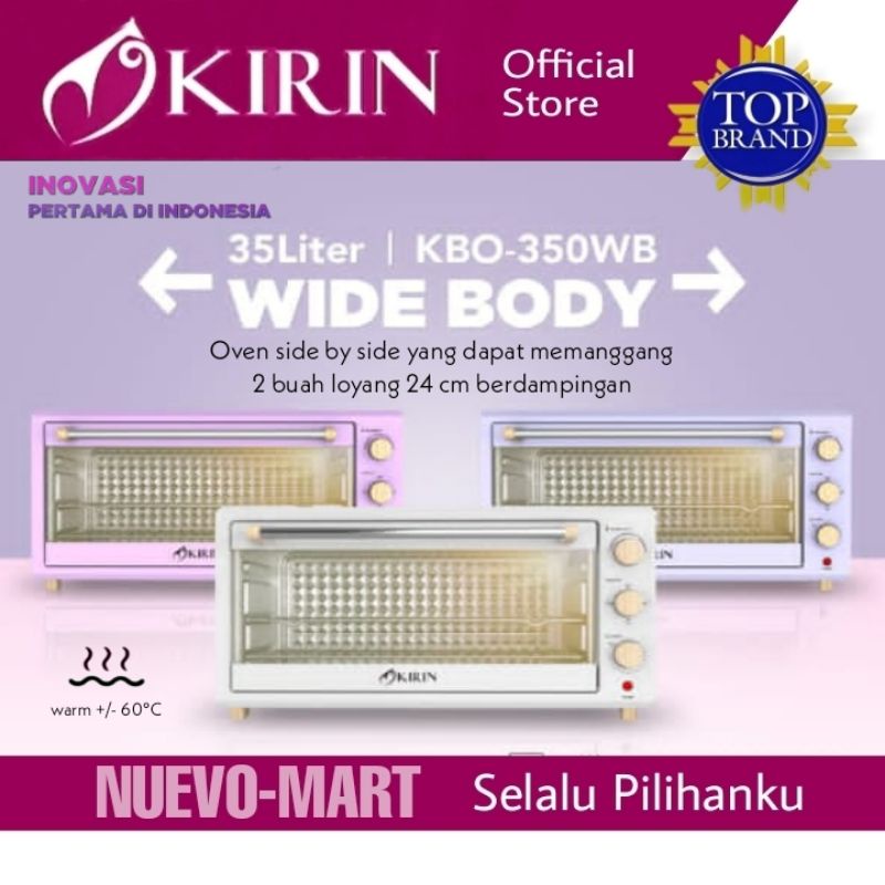 Jual KIRIN Beauty Oven Listrik Wide Body 35L 35 Liter KBO-350WB KBO 350WB KBO 350 WB Pemanggang ...