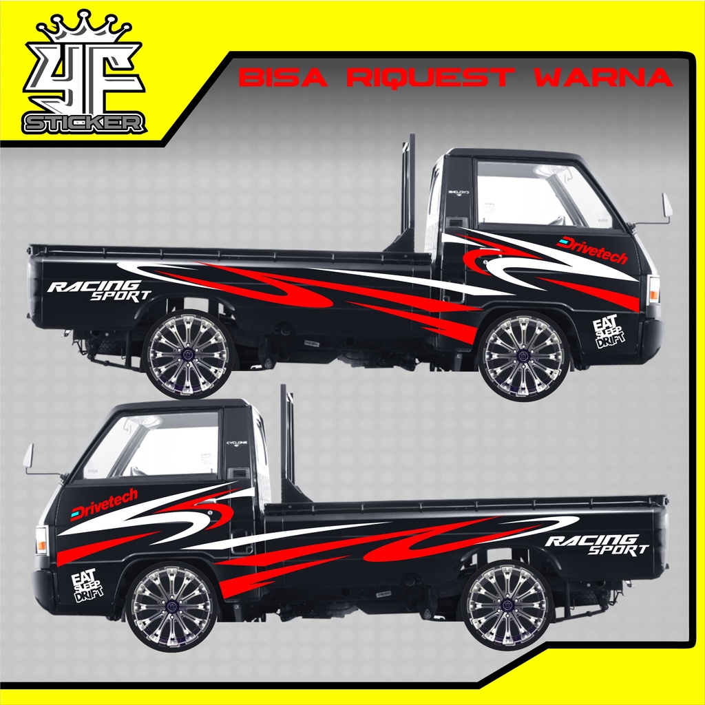 Jual [TERBARU]Stiker pick up mitsubishi l300 cutting stiker variasi ...