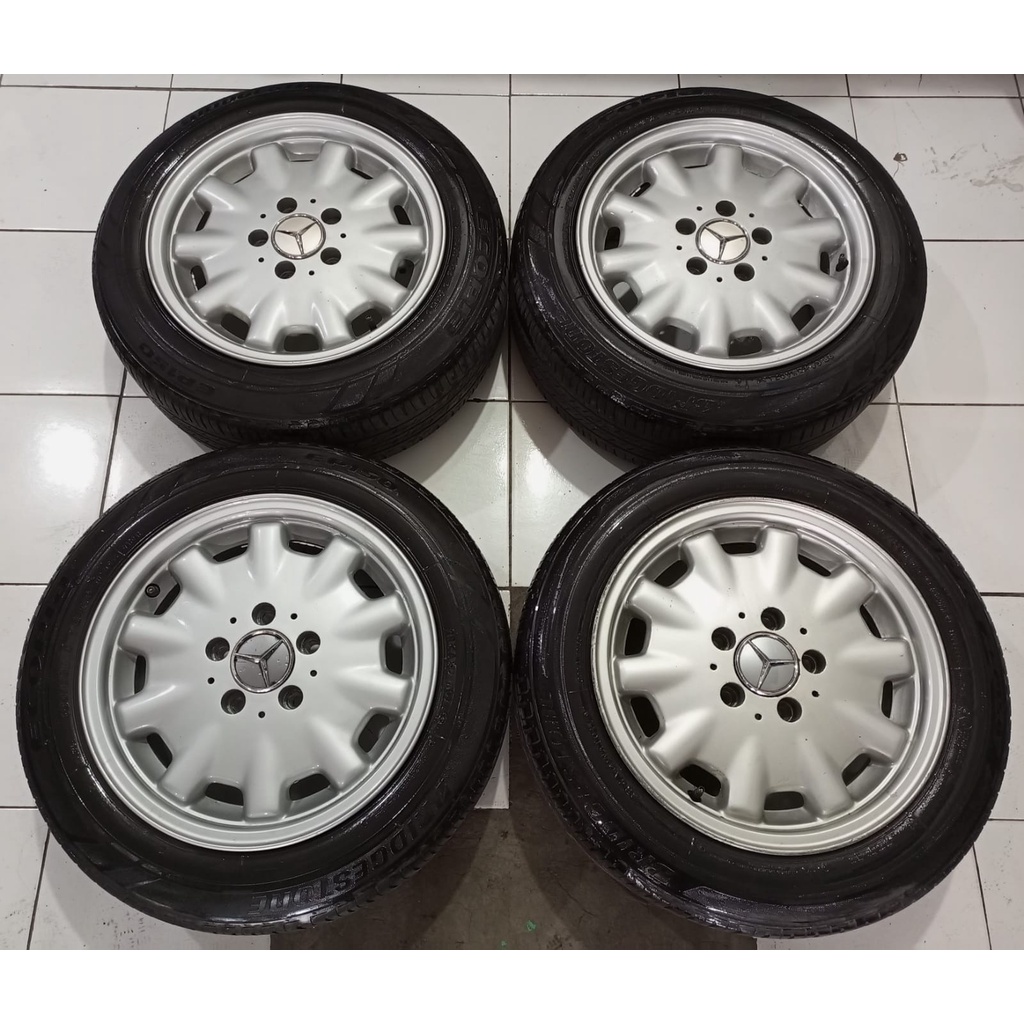 Jual VELG MOBIL SECOND STANDAR MERCY RING 15 PCD 5X112 + BAN 185 60 R15 ...