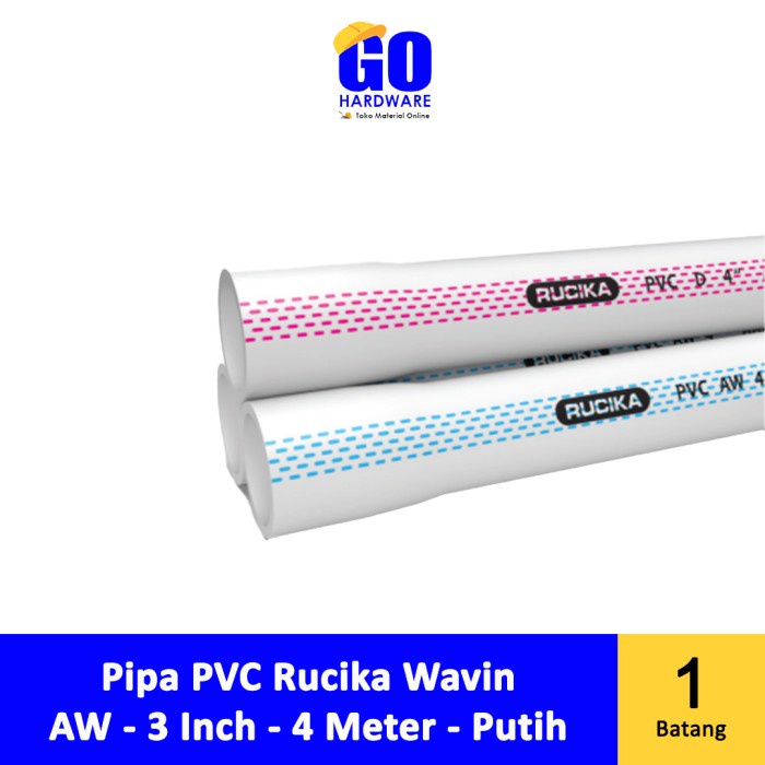 Jual Terlaris Pipa Pvc 3 Inch - 4 Meter Rucika Wavin Aw (Putih ...