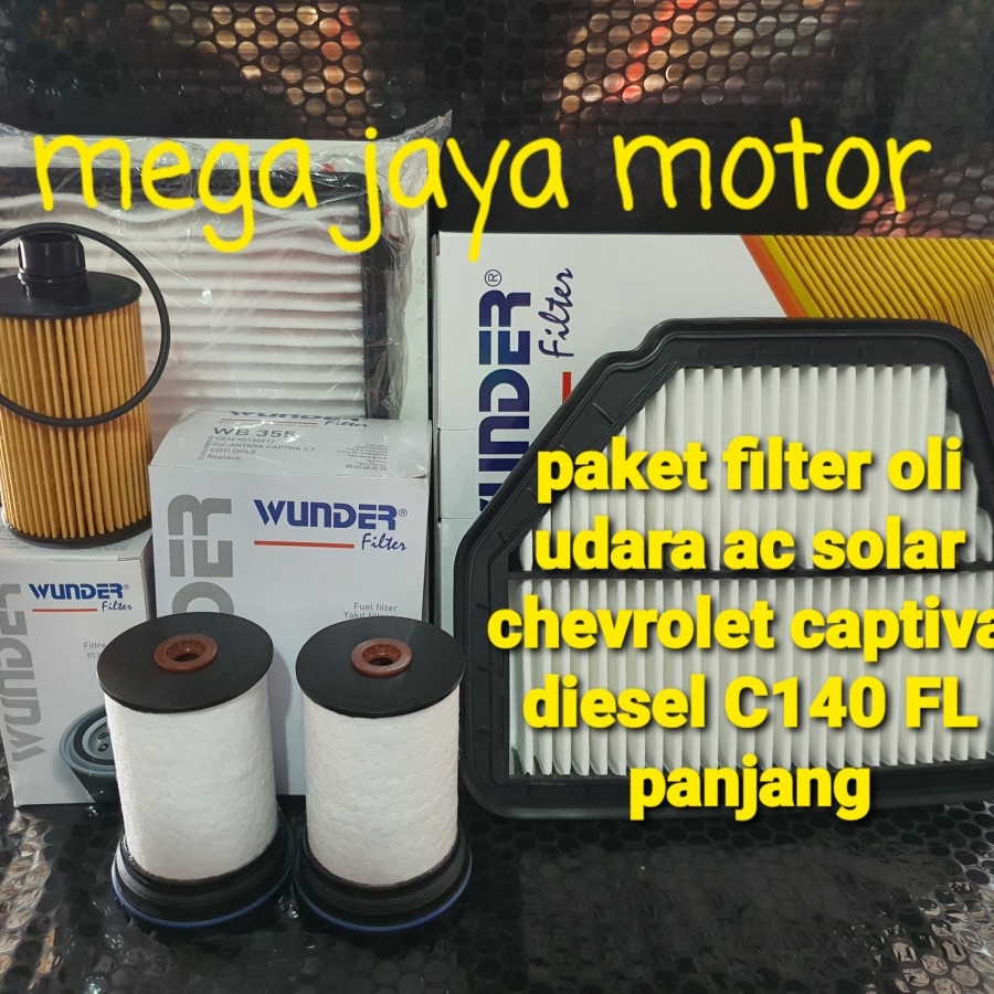 Jual Paket filter udara ac oli solar chevrolet captiva 2013 diesel FL ...