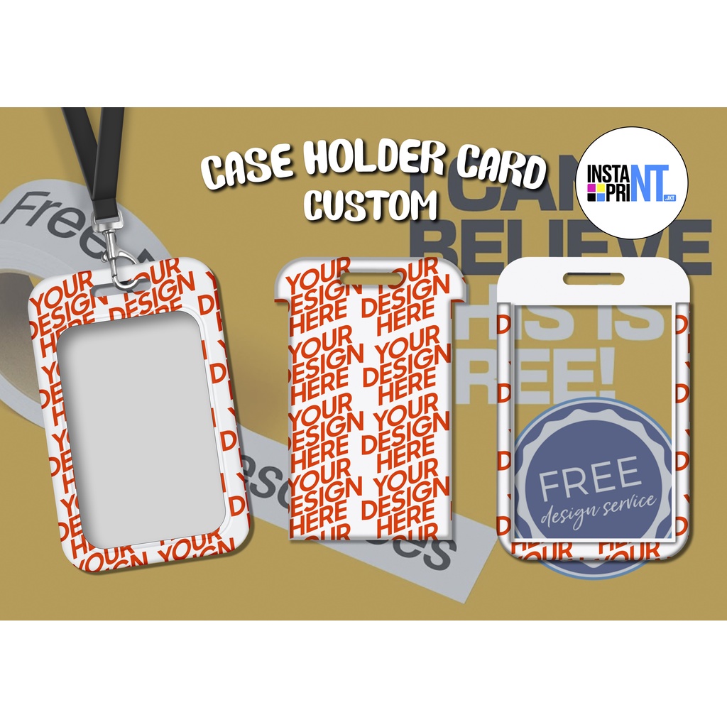 Jual Card Holder / Case Holder / Holder Kartu Custom Print UV bebas ...