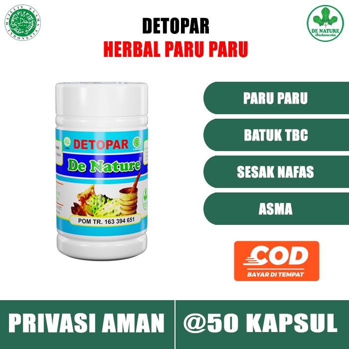 Jual DETOPAR - Obat Paru Paru TBC Asma Bronkhitis Batuk Berdarah ...