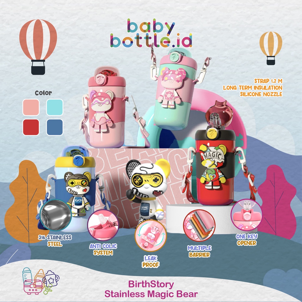 Jual BIRTHSTORY MAGIC BOTOL SUSU BAYI VACUUM STAINLESS STEEL | Thermos ...