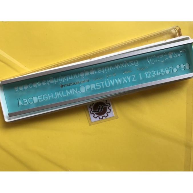 Jual Sale!! Penggaris Huruf, Sablon Huruf, Mall Huruf Staedtler 0,5 & 0 ...