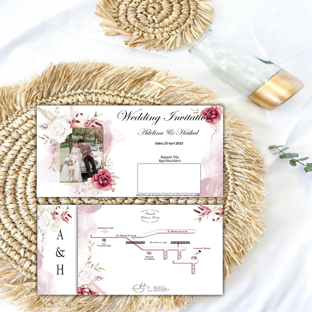 Jual Undangan Pernikahan, Card Invitation, Kartu Undangan | Shopee ...