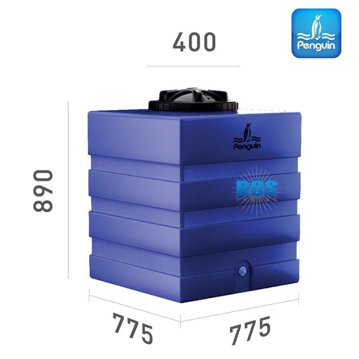 Jual Terlaris Torn Tangki Air Penguin Kotak Te 50 / Segi Empat ...