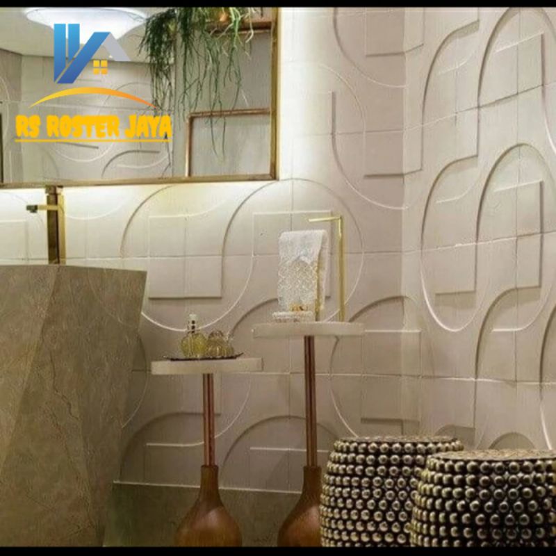 Jual ORNAMEN 3D WALL PANEL BETON 50x50 | Shopee Indonesia