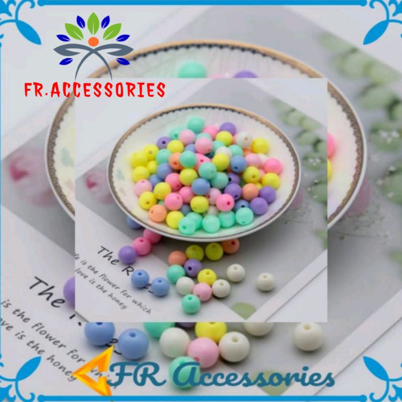 Jual (20 gram)MANIK-MANIK KAPUR SUSU MOTE SUSU BULAT MIX WARNA 04,06,08 10 mm | Shopee Indonesia
