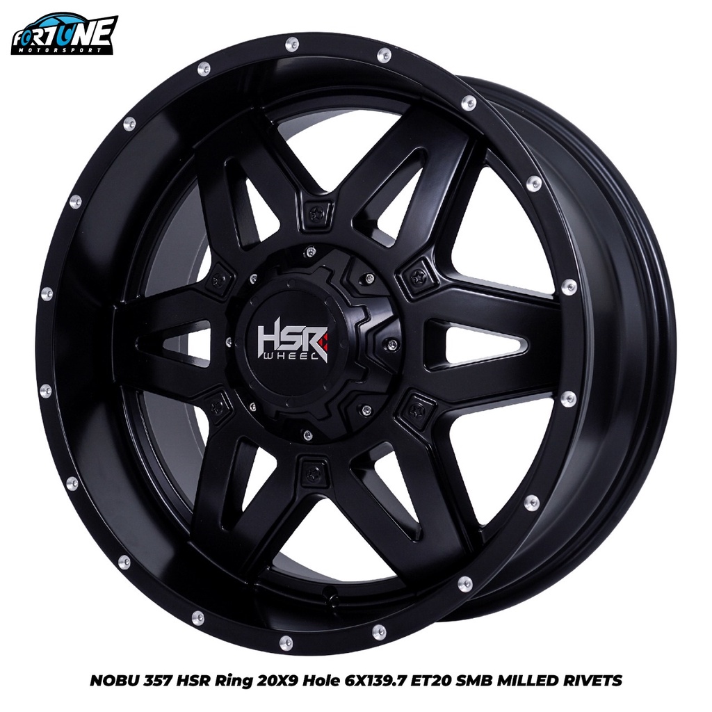 Jual VELG MOBIL TERBARU OFFROAD RING 20 HSR NOBU 357 R20 LEBAR 9 PCD ...