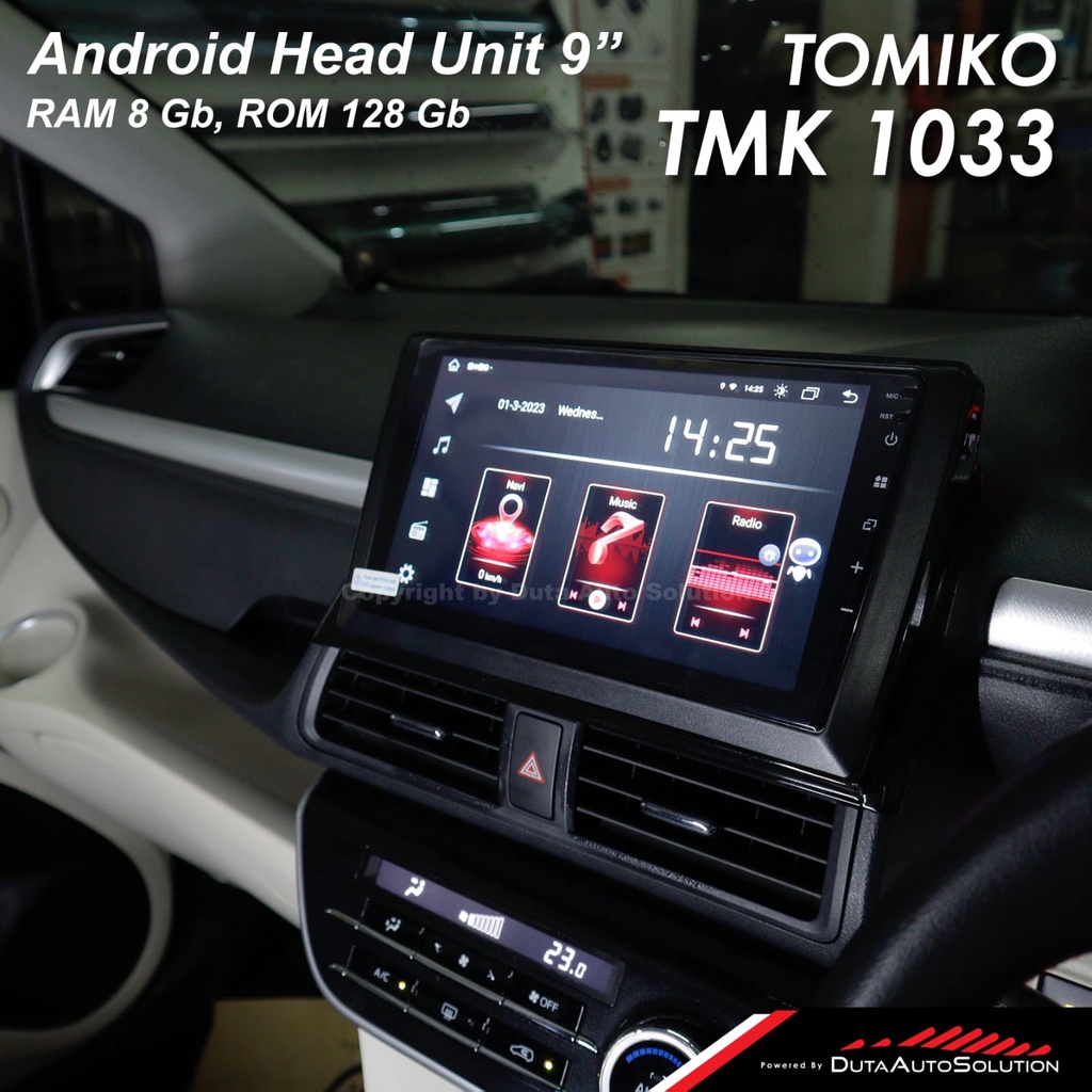 Jual Head Unit Android Tomiko TMK 1033 Universal Series | Shopee Indonesia