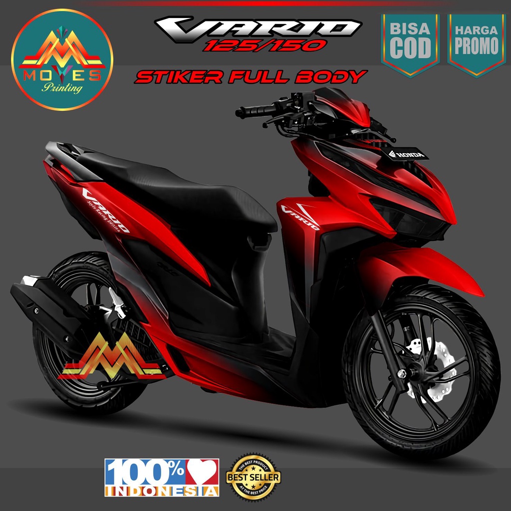 Jual ⭐⭐⭐⭐⭐ Bisa COD . Decal Motor New Vario 125 Gradasi Satu Warna ...